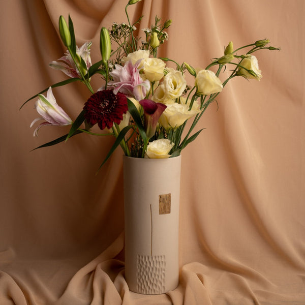 Bokor, large vase, three colors - Boya Porcelain